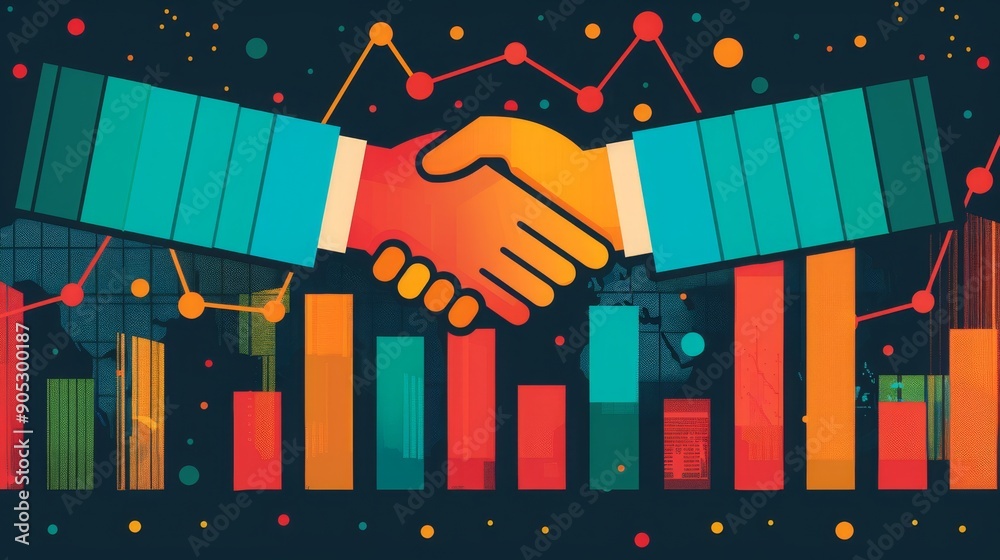 handshake clip art , rising graph clip art , business deal clip art ...