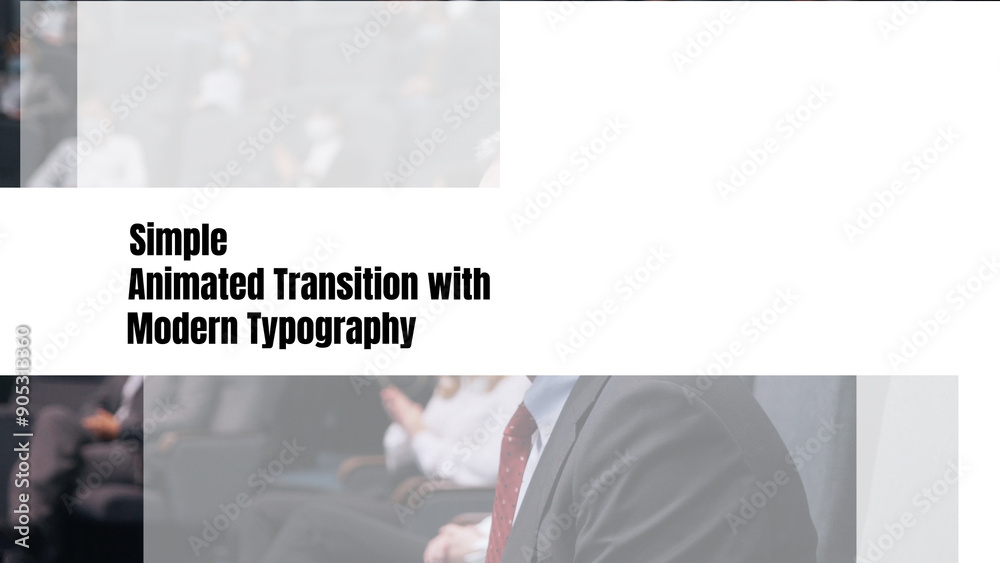 Simple Animated Transition with Modern Typography Stock Template ...