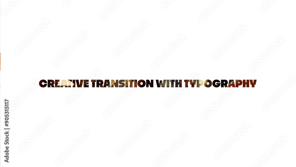 Creative Transitions with Typography Stock Template | Adobe Stock
