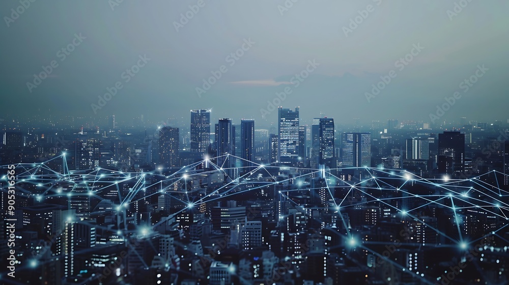Smart digital city with connection network reciprocity over the ...