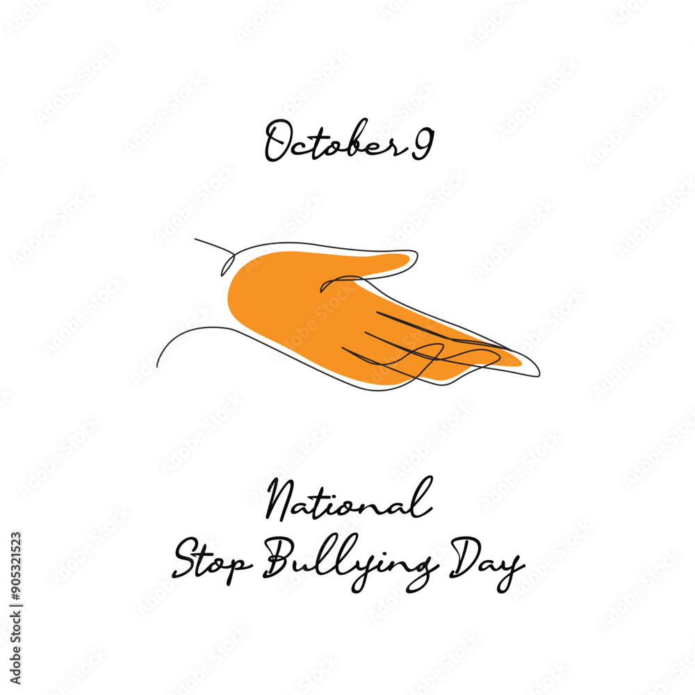 line art of National Stop Bullying Day good for National Stop Bullying ...