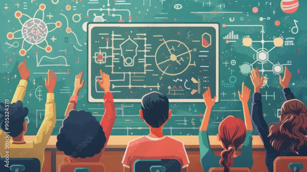 classroom clip art , students raising hands clip art , physics problem ...