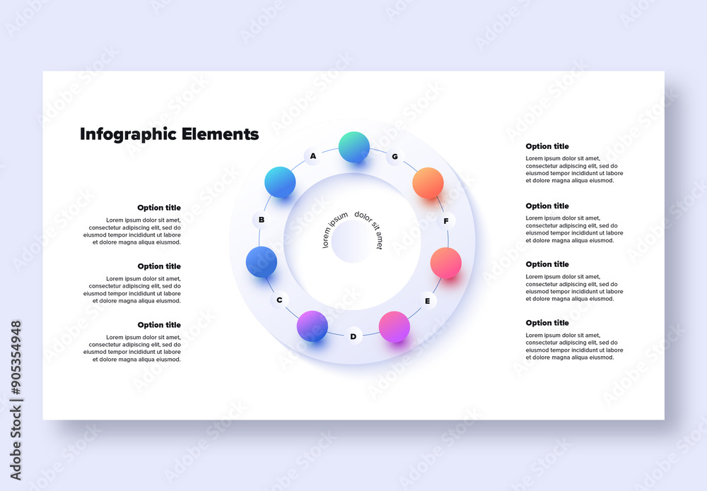 7 Step Workflow Infographic Stock Template | Adobe Stock