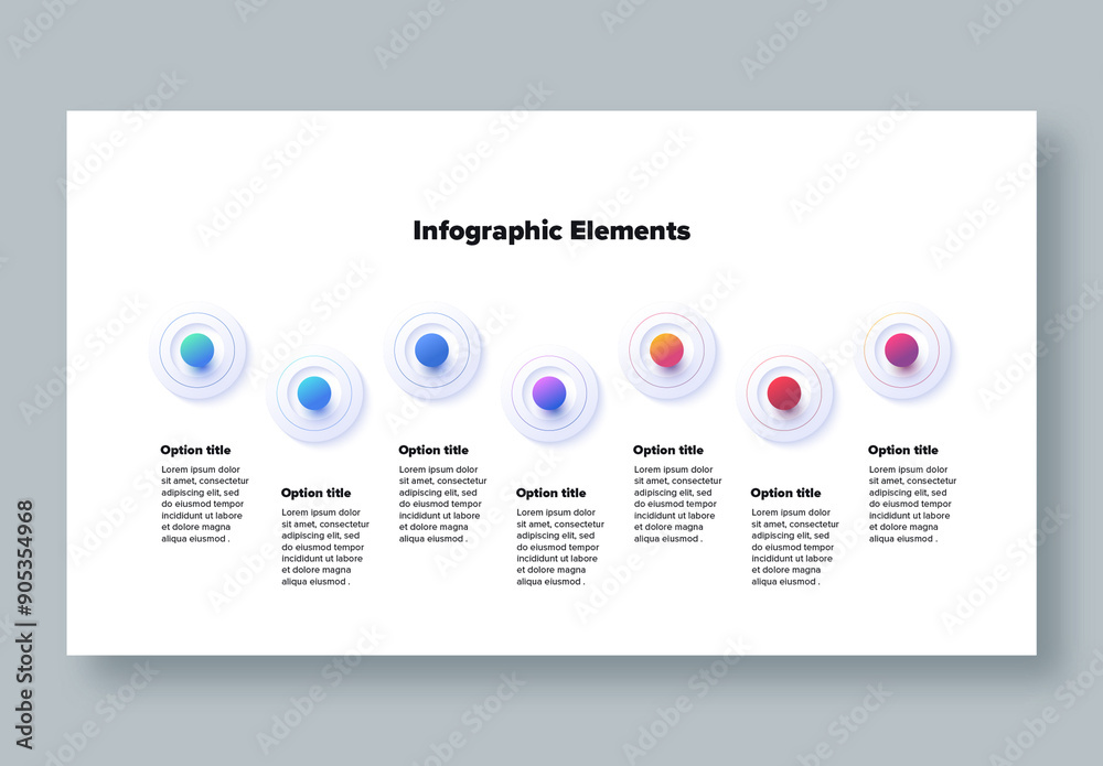 7 Step Workflow Infographic Stock Template | Adobe Stock