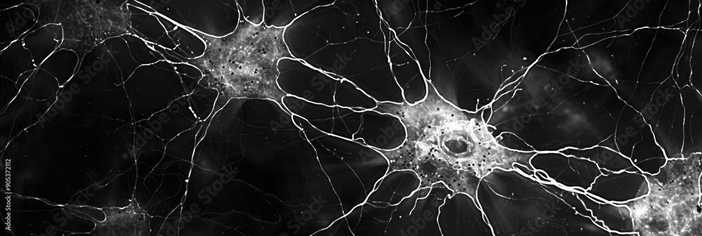 Microglia Cells Stained with Rio Hortega s Silver Carbonate Method in ...