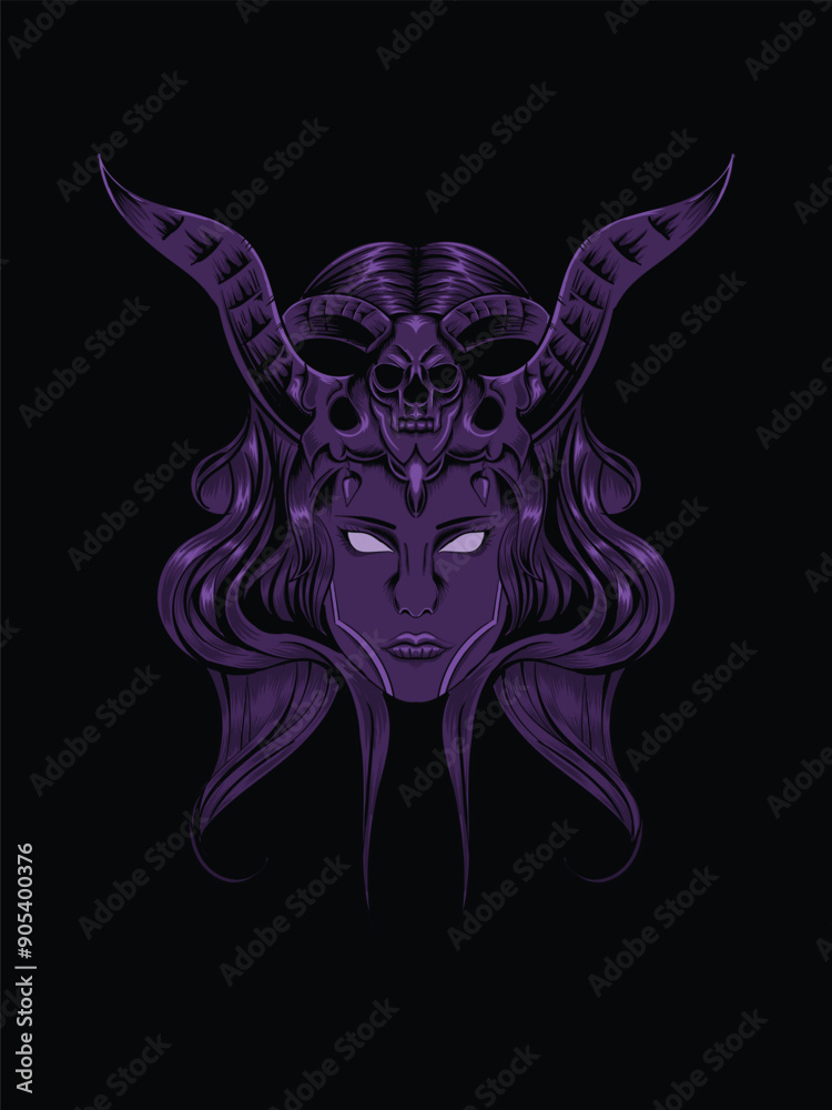 Poster female baphomet design illustration – Wall Art | UkPosters