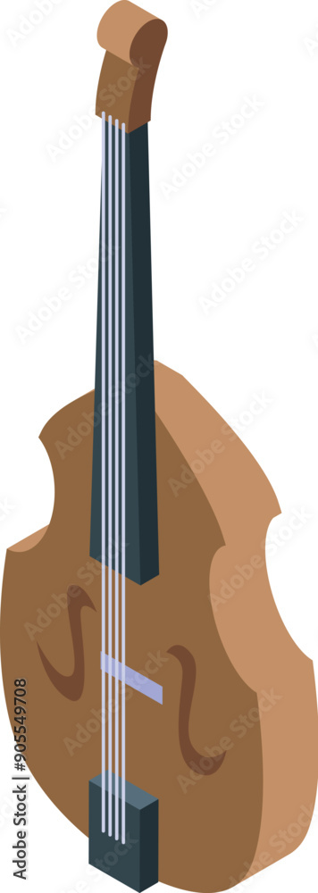 Classic wooden double bass, the largest and lowest pitched bowed string ...
