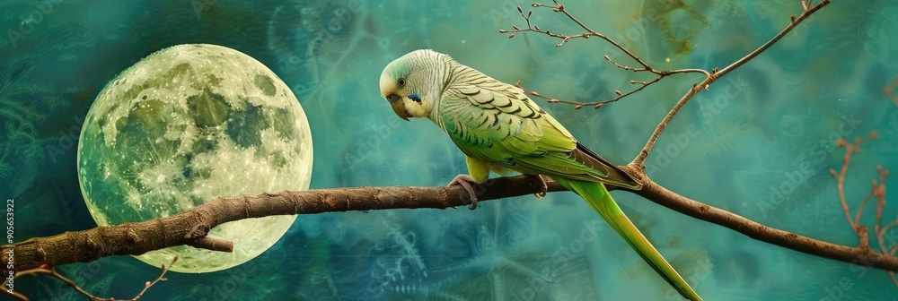 Monk parakeet Myiopsitta monachus also known as the quaker parrot ...