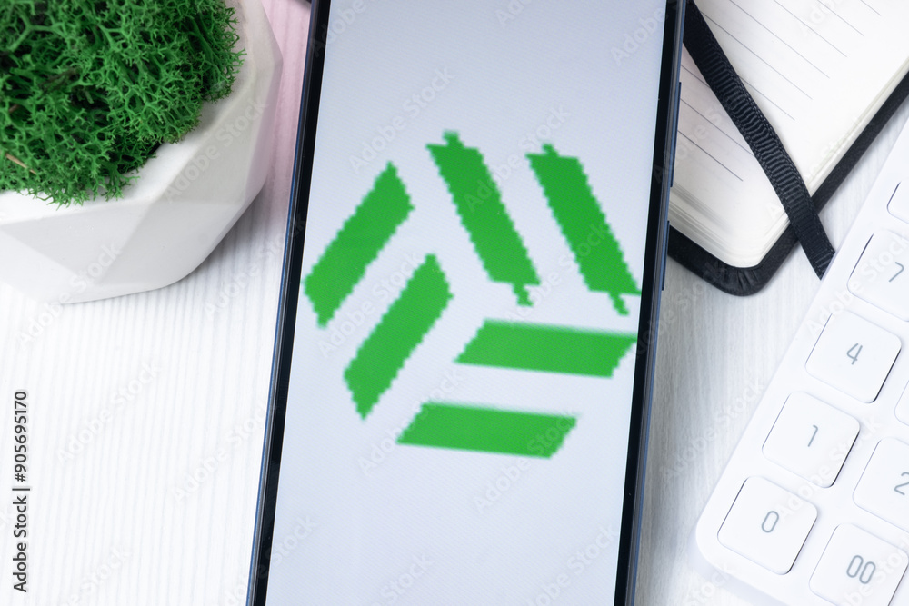 New York, USA - 1 August 2024: Trubit Pro Logo on Phone Screen, Crypto ...