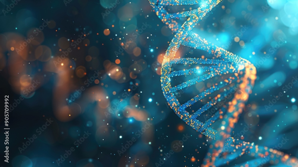 Biotechnology brochure with text space for healthcare and medicine ...