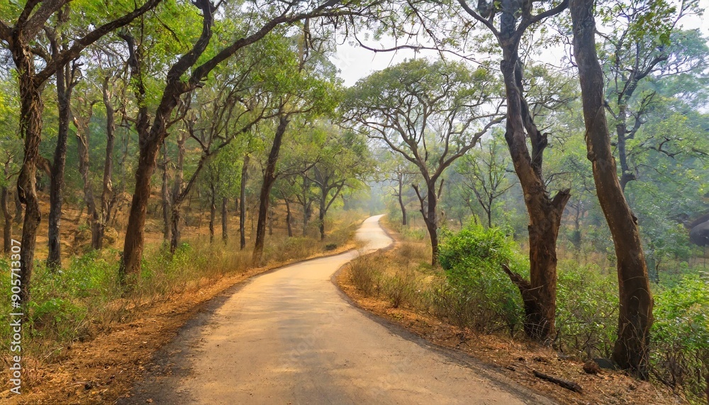 Unexplored path / Road less taken at Nagarhole national park, Karnataka ...