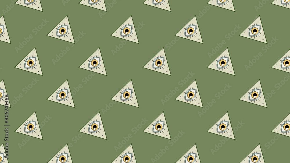 Masons symbol, Third Eye loop Circular animation. divine eye of god ...