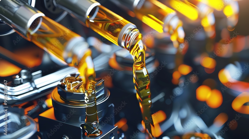 Fueling and maintaining car engine transmission and gear quality,UHD,4k ...