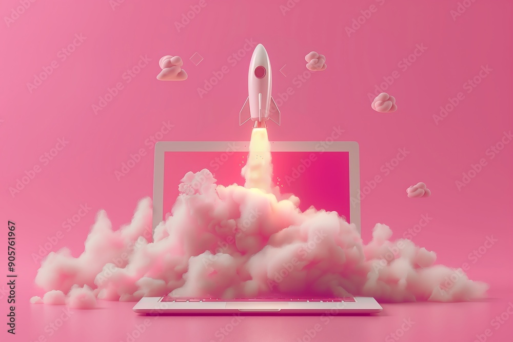 “Stellar Surge: The Digital Rocket’s Leap into the Cosmos - A Journey ...