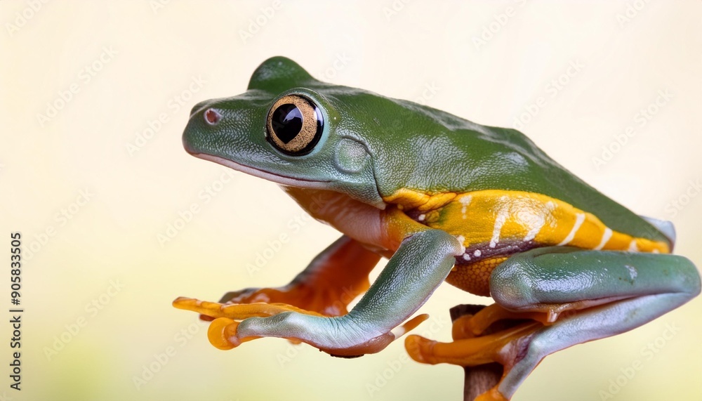 tropical tree frog cruziohyla craspedopus a rain forest amphibian from the amazon rainforest ...