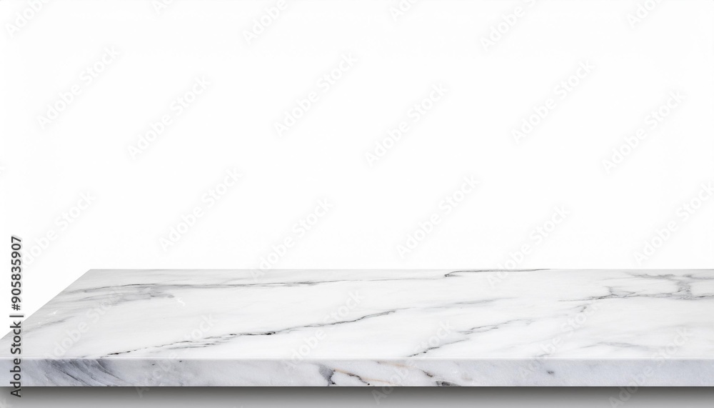 empty white marble counter or tabletop mockup isolated on transparent ...