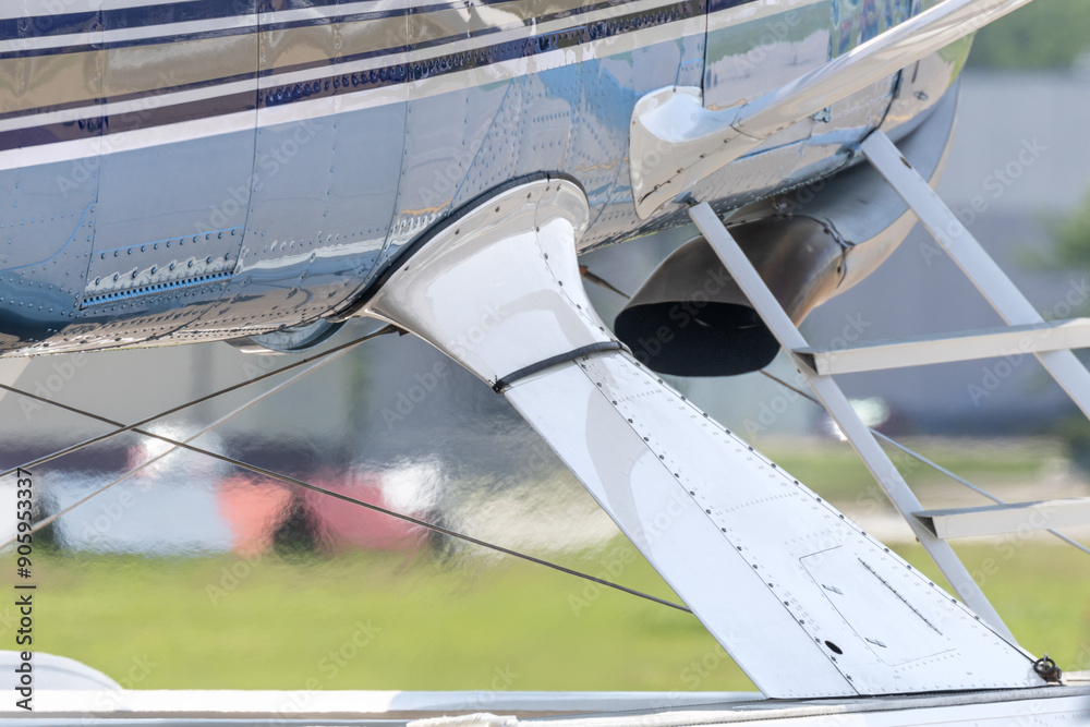 Engines Turning and Burning. Heat and exhaust is vented from the tail ...