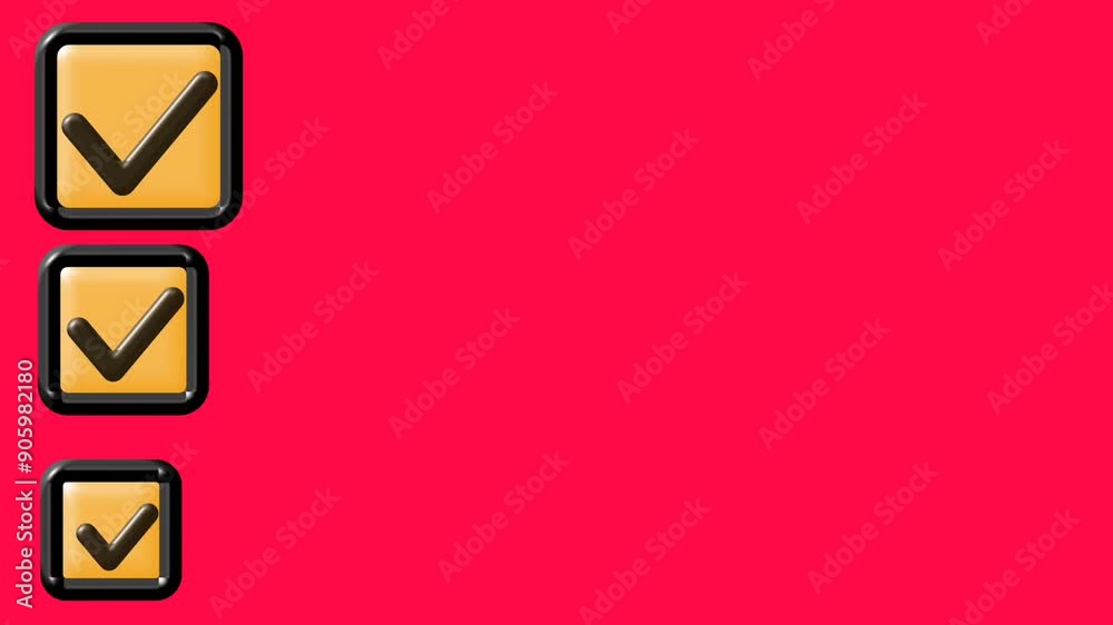 Animated flowchart icon. Work process line animation. Step by step ...