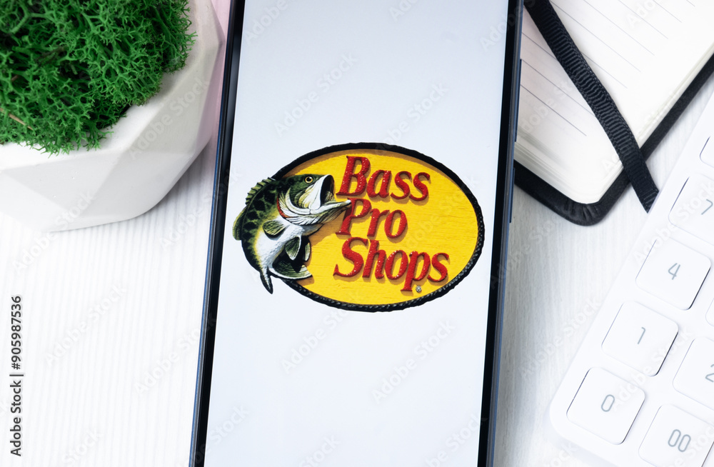 New York, USA - 1 August 2024: Bass Pro Shops Logo on Phone Screen ...