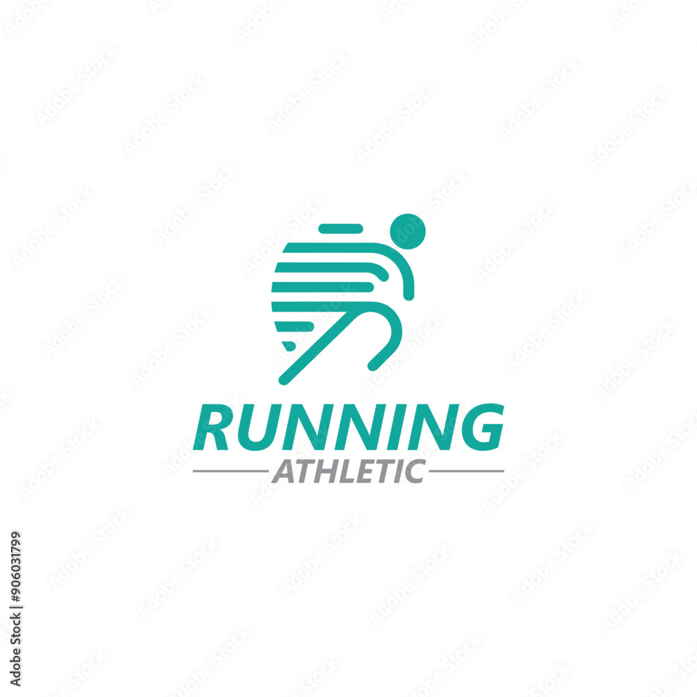 run logo, movement logo, athletics logo, running club logo, running man ...