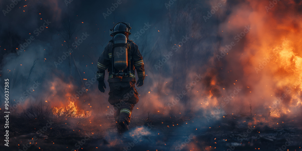 Brave Firefighter in Action - Heroic Rescue and Firefighting Efforts ...