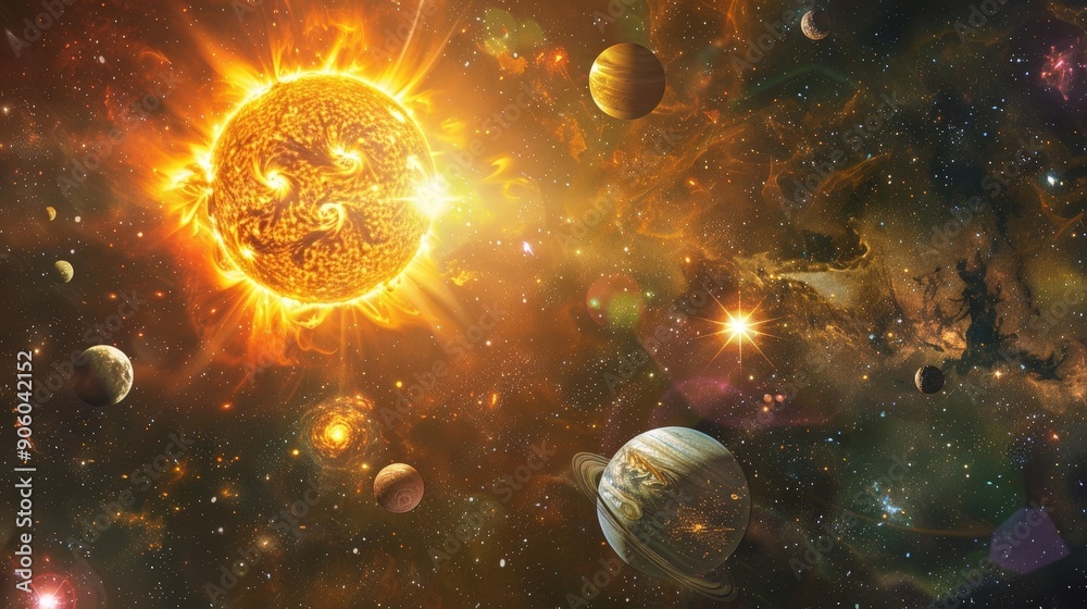 The sun is a star at the center of our solar system, essential for life ...