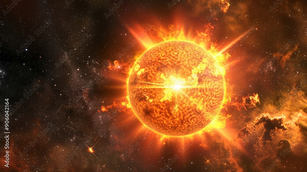 The sun is a star at the center of our solar system, essential for life ...