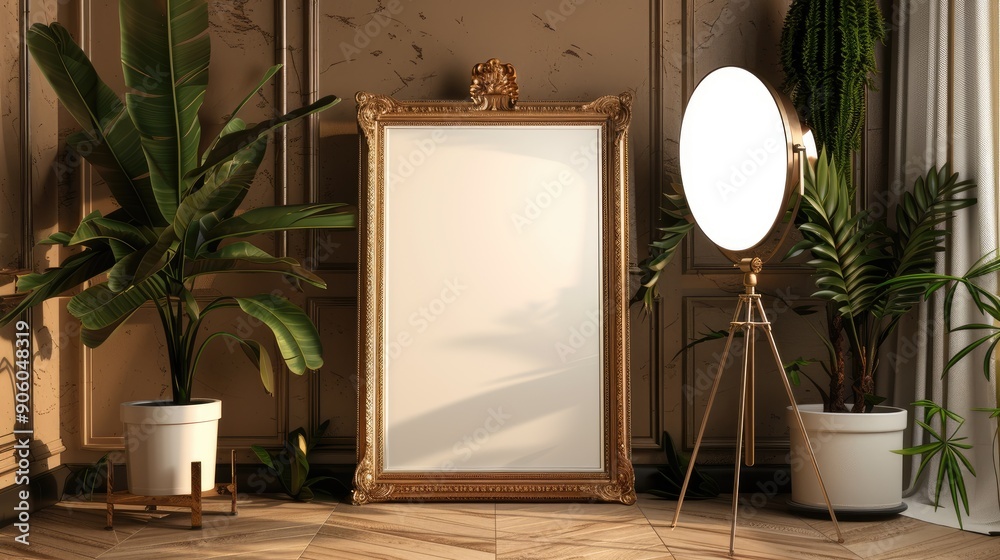 Elegant and luxury photo frames with 3 dimension effect, Ai generated ...