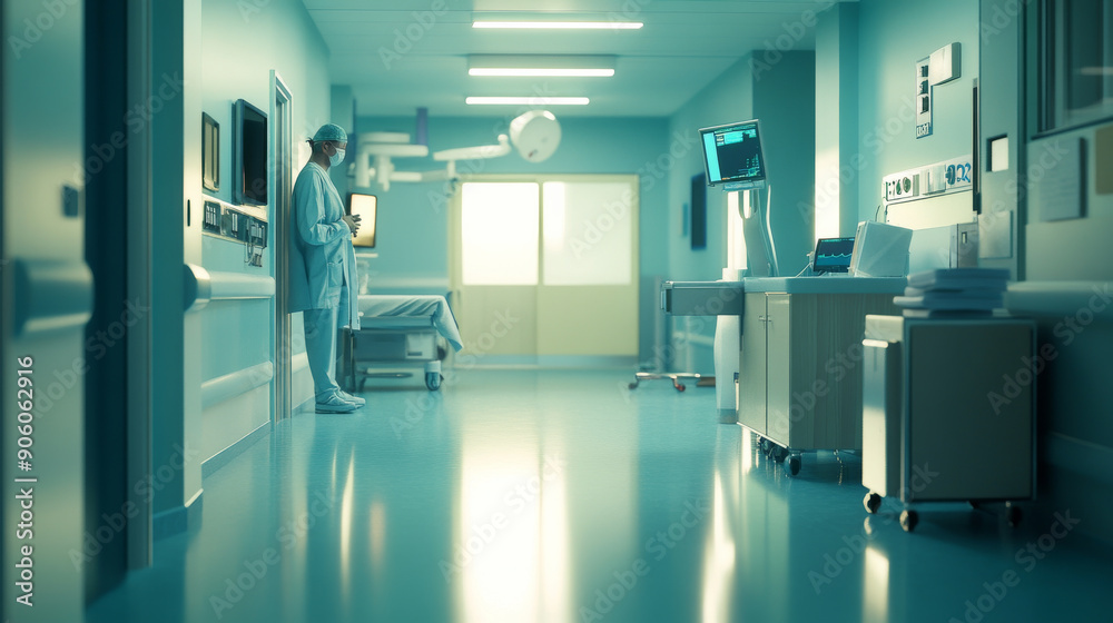 interior of the modern hospitals with all the latest amenities and ...