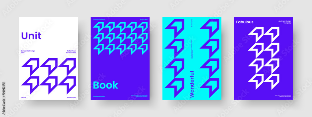 Abstract Book Cover Template. Geometric Poster Design. Creative Banner ...