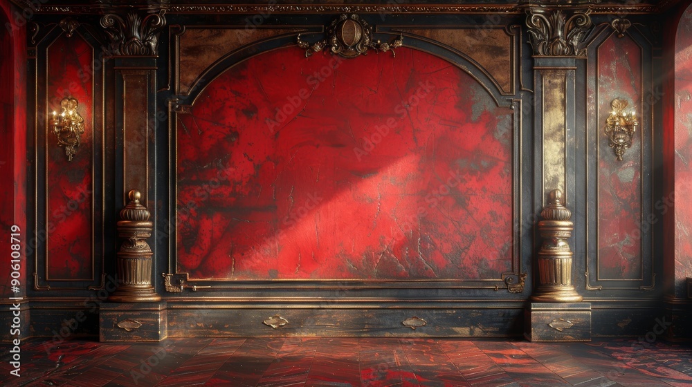 Background: This vintage wallpaper, with its traditional Victorian ...