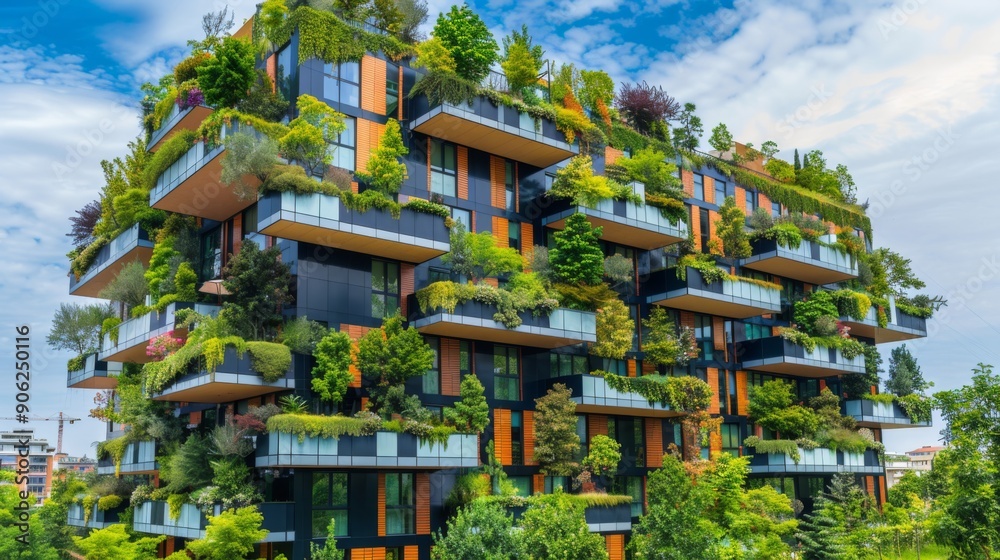 Energy efficient office building: High-rise office building with green ...