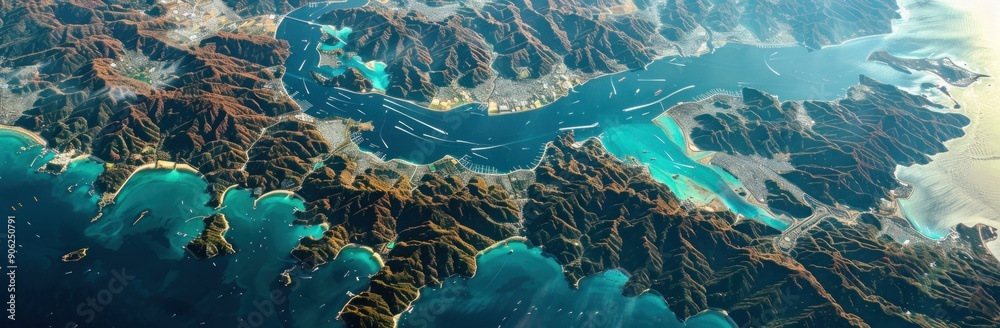 Spectacular satellite view of Japan, highlighting its geographical ...