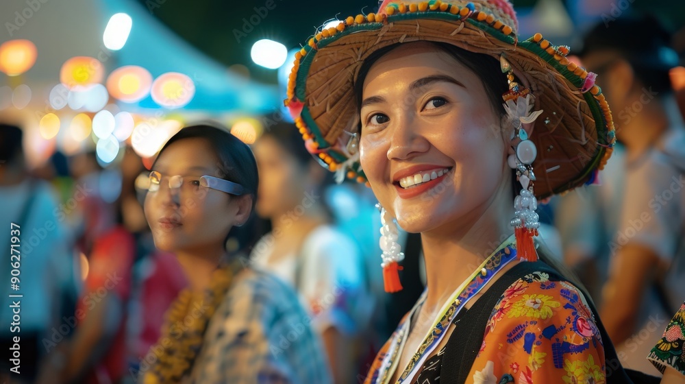 Diverse Crowd Celebrating National Culture Day at Vibrant Cultural ...