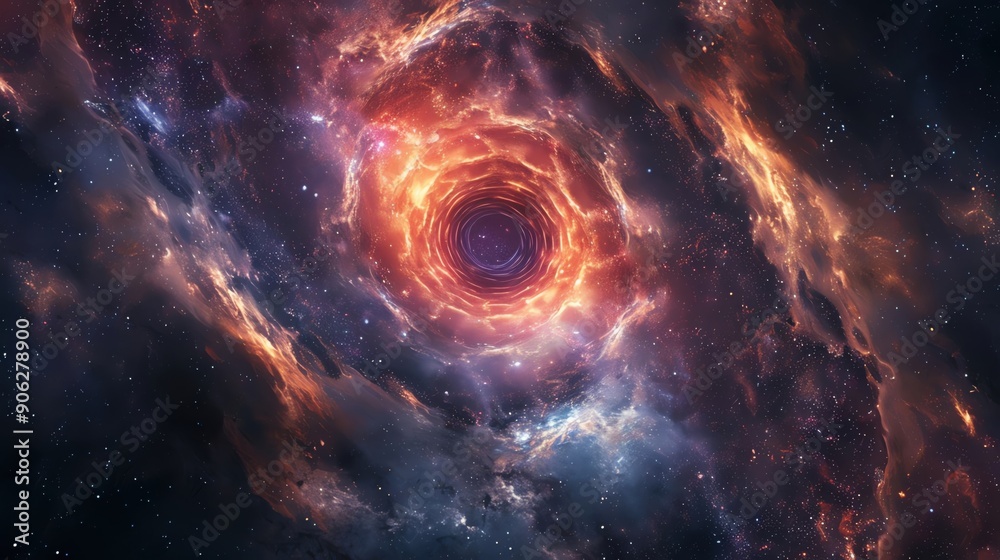 Surreal stock image of a space vortex, gateway to another dimension ...