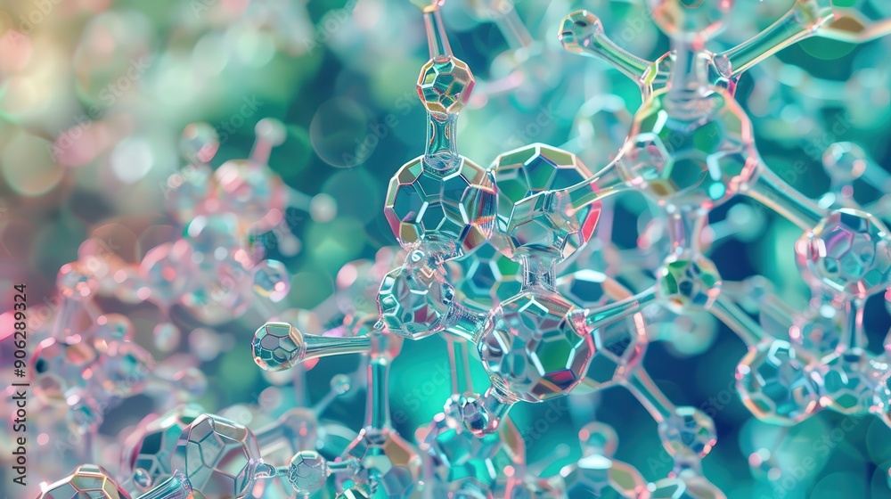A detailed illustration of an ionic lattice structure in sodium ...