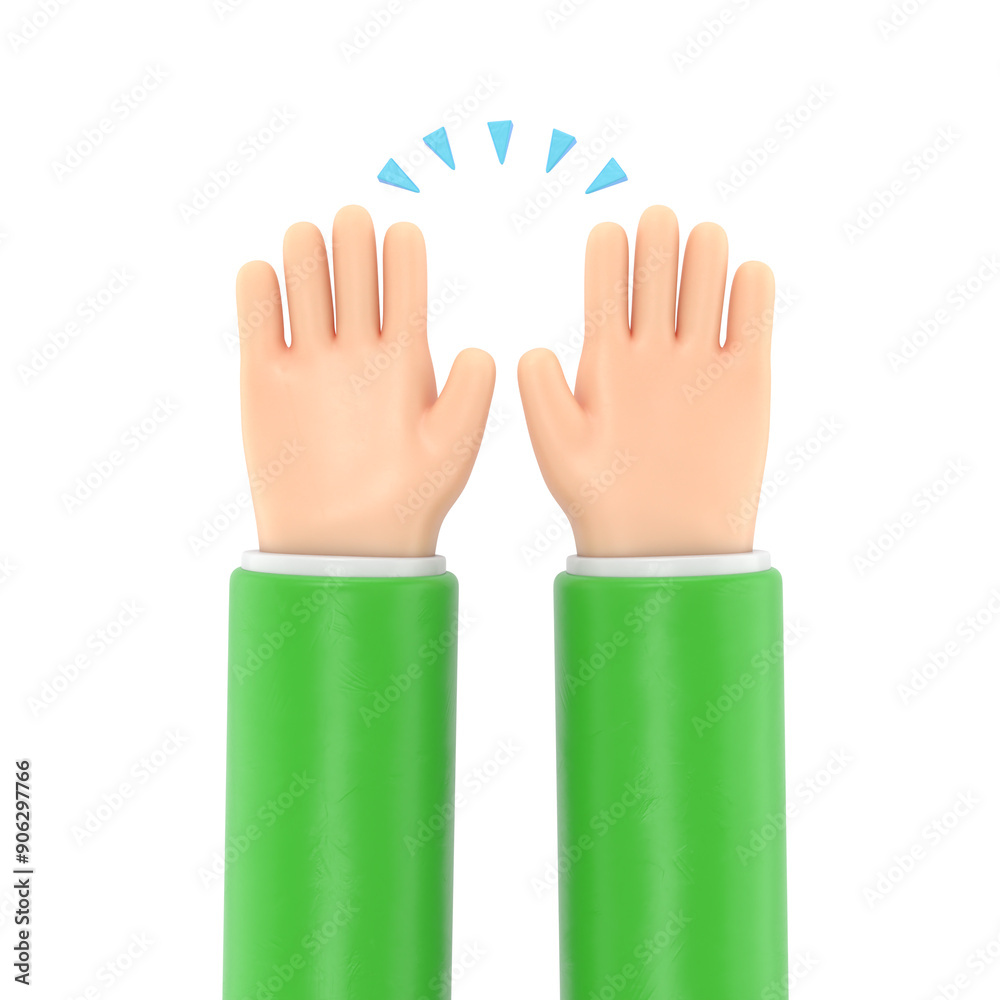 Transparent Backgrounds Mock-up. Raising hands to celebrate line art ...