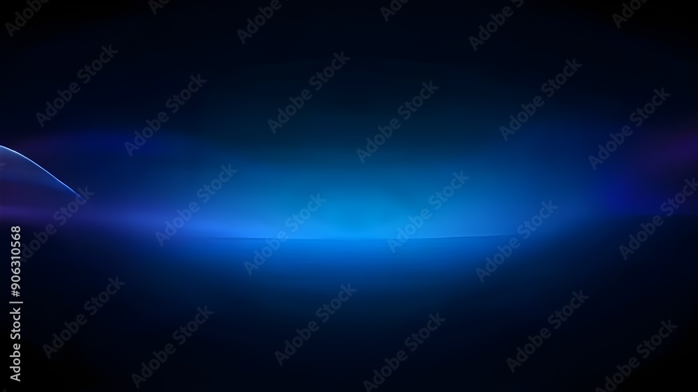 Blue gradient background grainy glowing blue light on dark backdrop ...