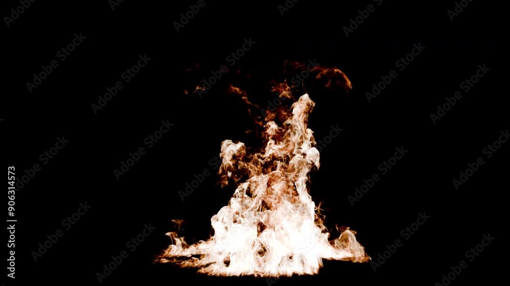 fire and flames on black background. campfire. background of a fire on ...