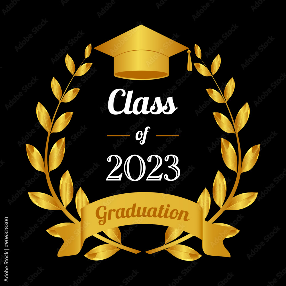 Class of 2023. Template of graduate 2023. Diploma certificate 2023 ...