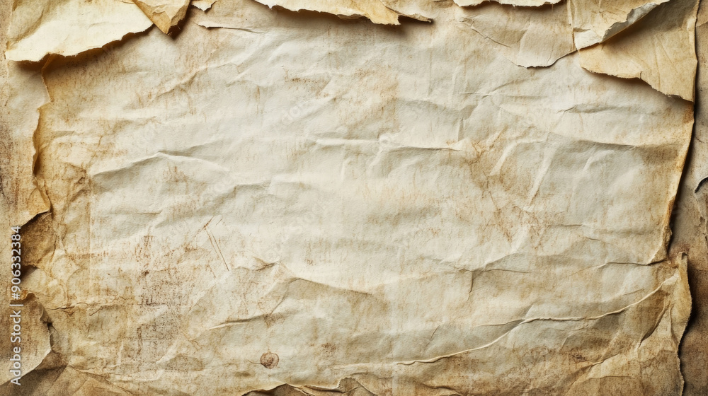 A worn-out paper texture with visible signs of aging, such as faded ...