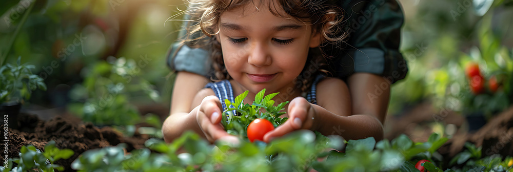 Depict community garden project where people are learning to grow their ...