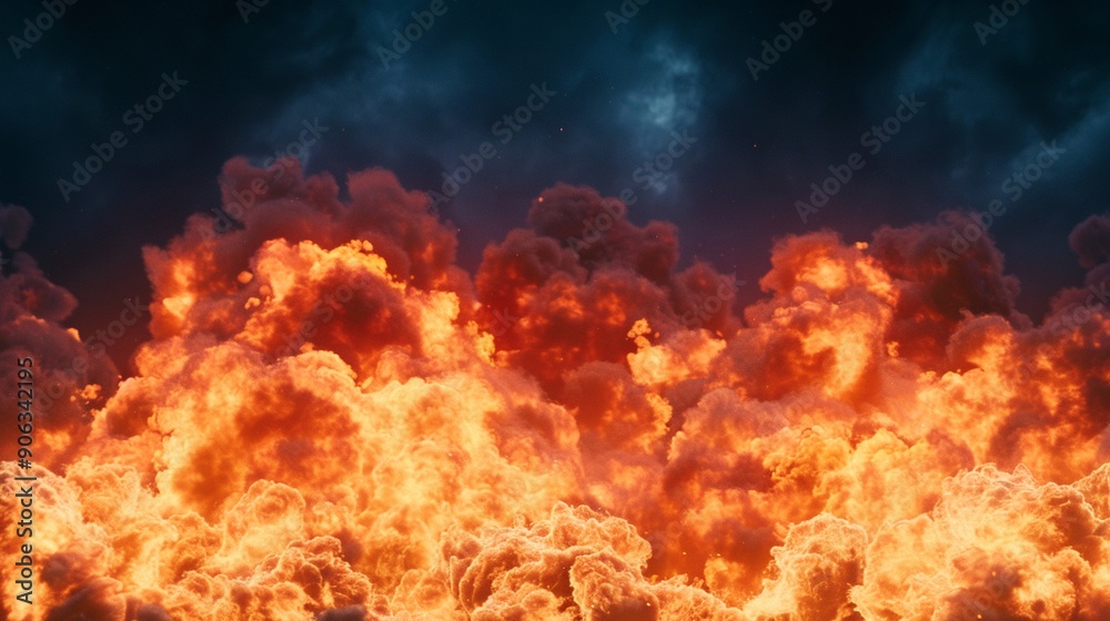 Massive boom causing extreme heat, extensive havoc and flames capturing ...