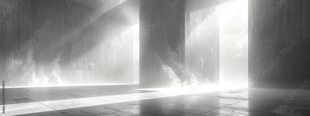 Negative Space is Key: Emphasize the negative space between the layered ...