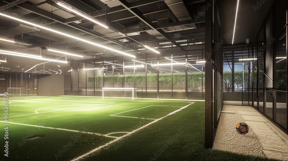 A football club unveiling a state-of-the-art training facility ...