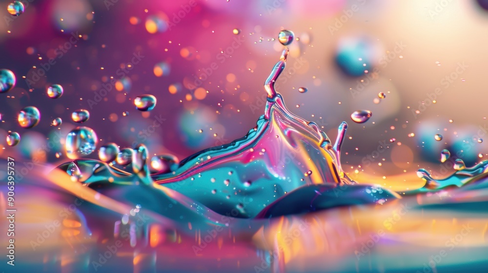 Illustrate the dynamic changes and colorful transformations in ...