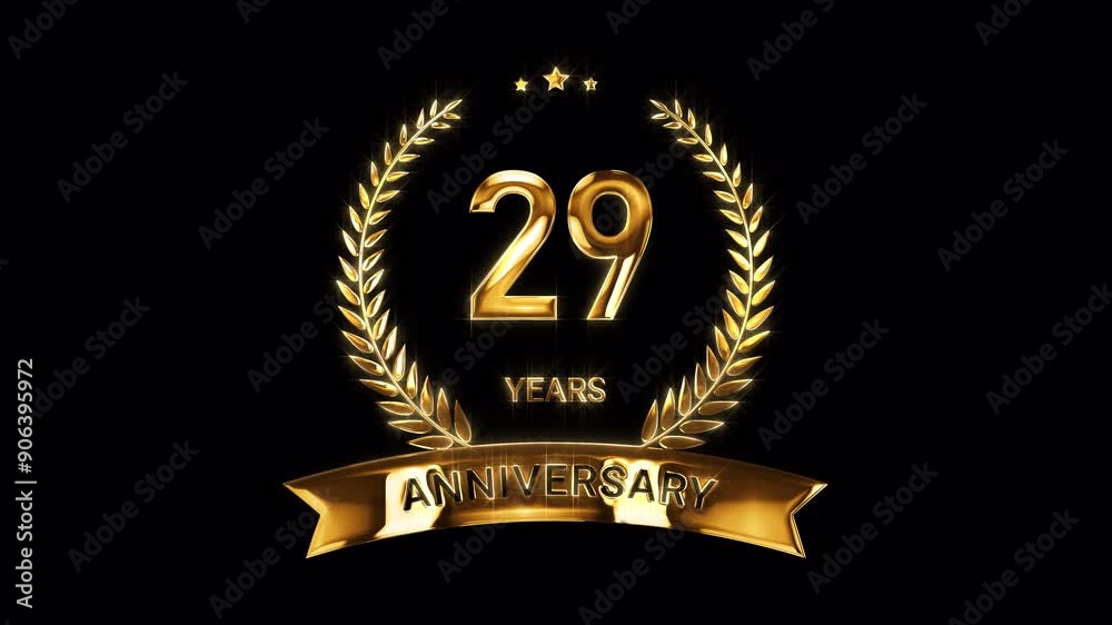 29th Anniversary Celebration. Happy 29 Years Anniversary Animation in ...
