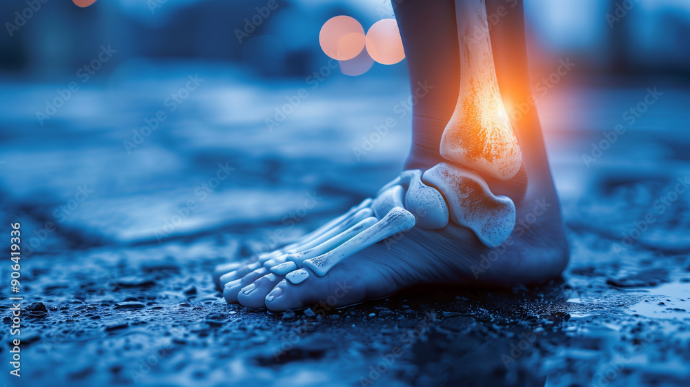 Swelling of the knee joint with holding pain and redness, highlights ...