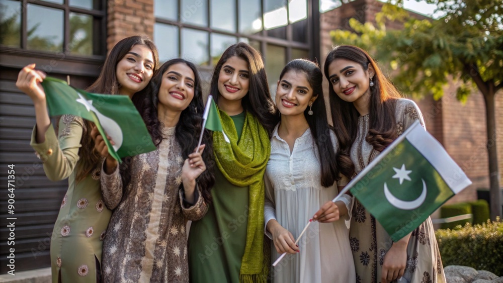 Modern Pakistani Women Celebrating 14th August with a Blend of ...