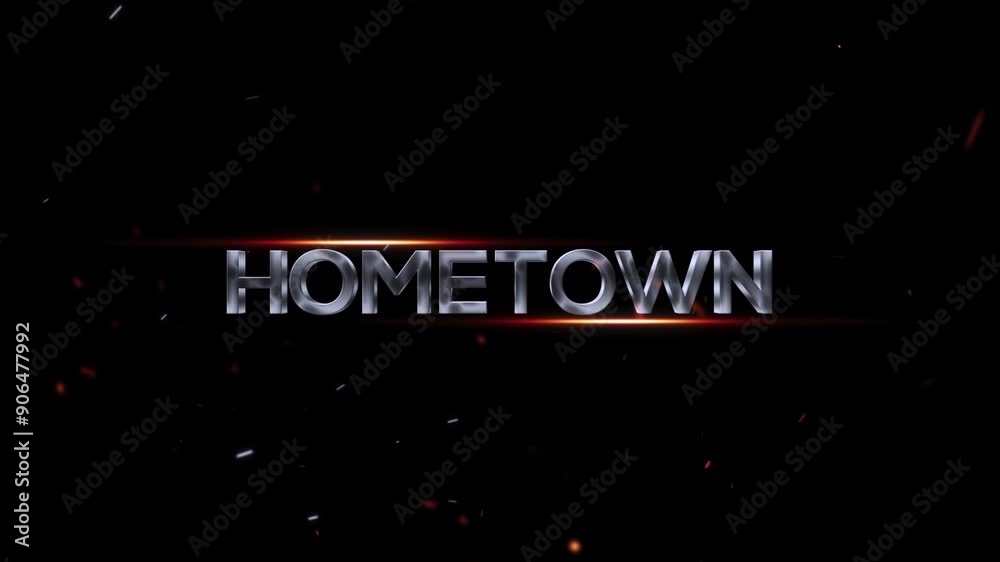 Home Town Text Animation, Home Town Letter Logo Animation Video Trailer ...